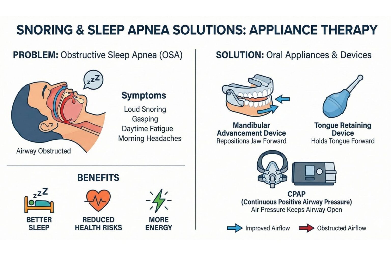 Snoring and Sleep Apnoea Appliance - Perfect teeth